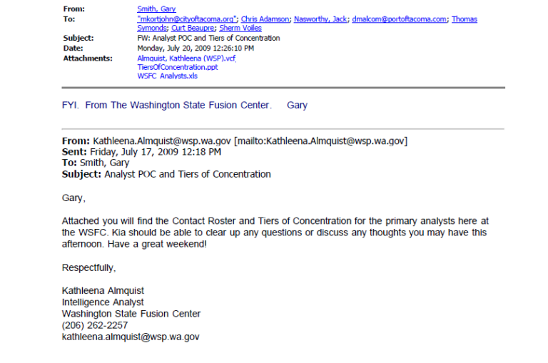 State Patrol – The Washington State Fusion Center – Public Record Sourcerer